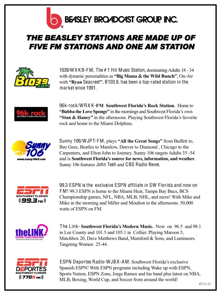 "How to get Discovered by the Media" Meeting Hand Outs from Beasley ...